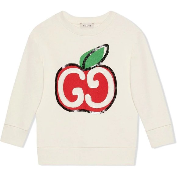 Gucci | Shirts & Tops | Gucci Kids Gg Apple Print Sweatshirt | Poshmark